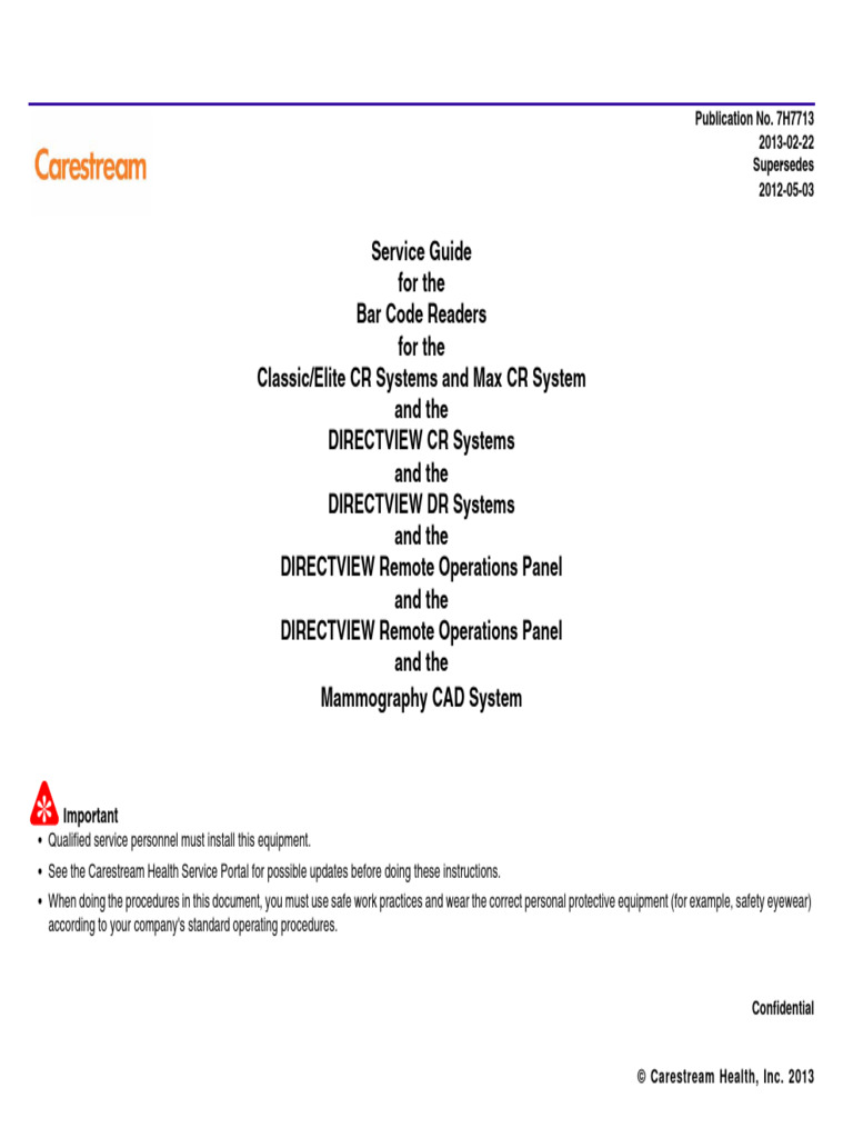 7H7713 Barcode Reader Service - Guide | PDF | Business