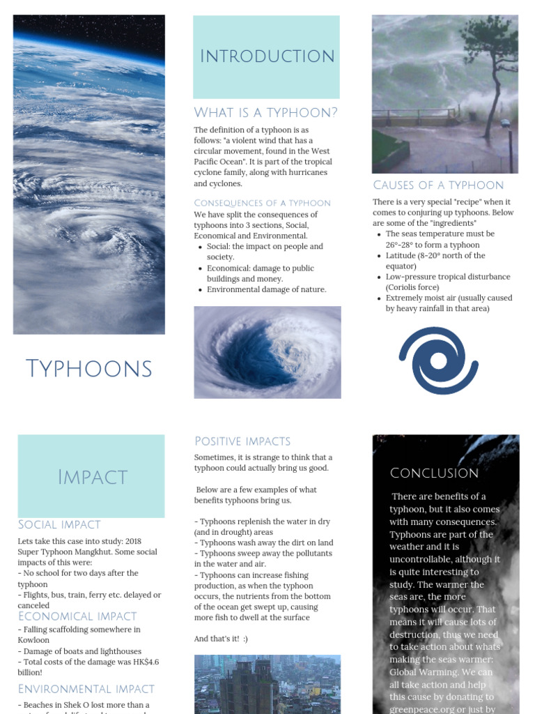 Typhoon Causes, Impacts, and Benefits | PDF