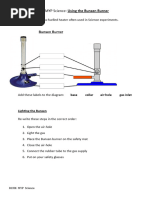 Labelling The Bunsen Burner Worksheet Support | PDF