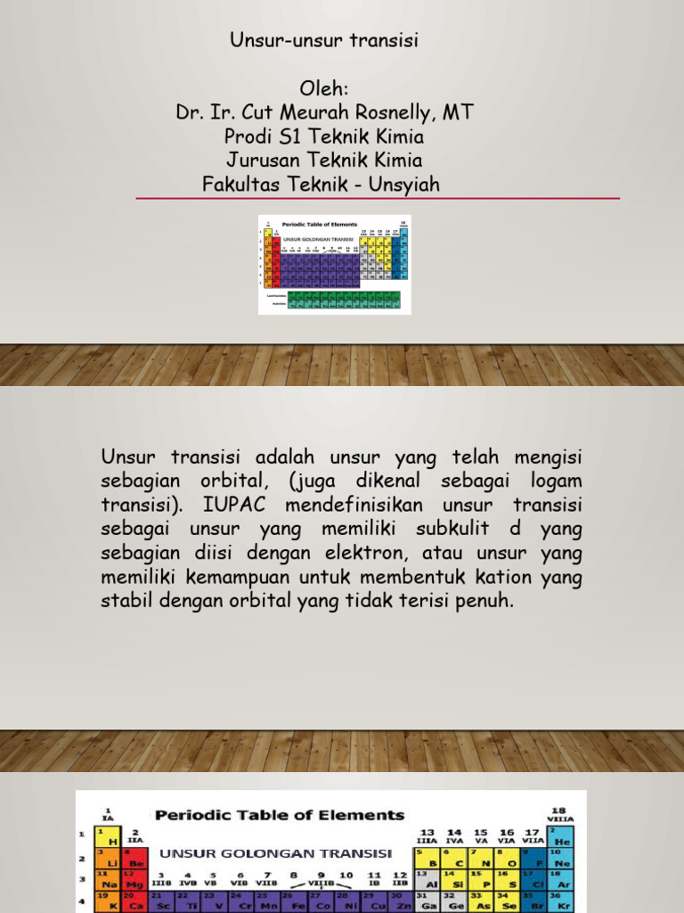 3-2 Unsur-Unsur Transisi (Logam Transisi) | PDF