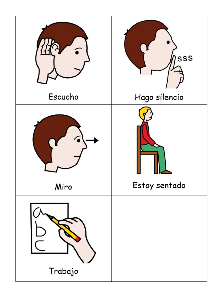 Reglas Del Aula Con Pictogramas | PDF