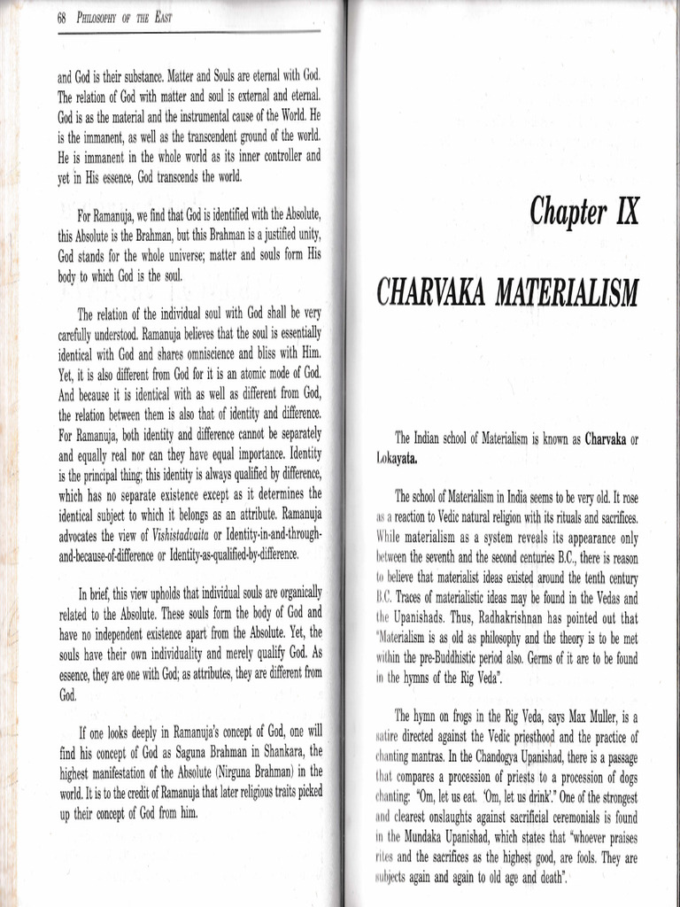 Charvaka Materialism | PDF