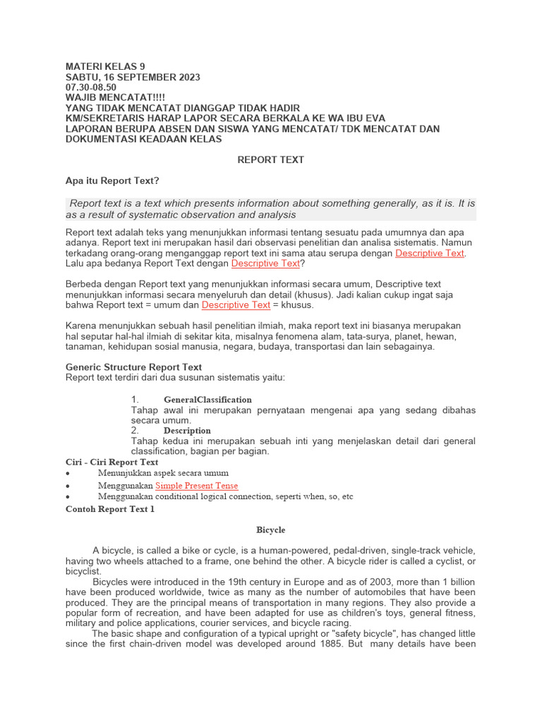 Materi Kelas 9 | PDF | Language Arts & Discipline