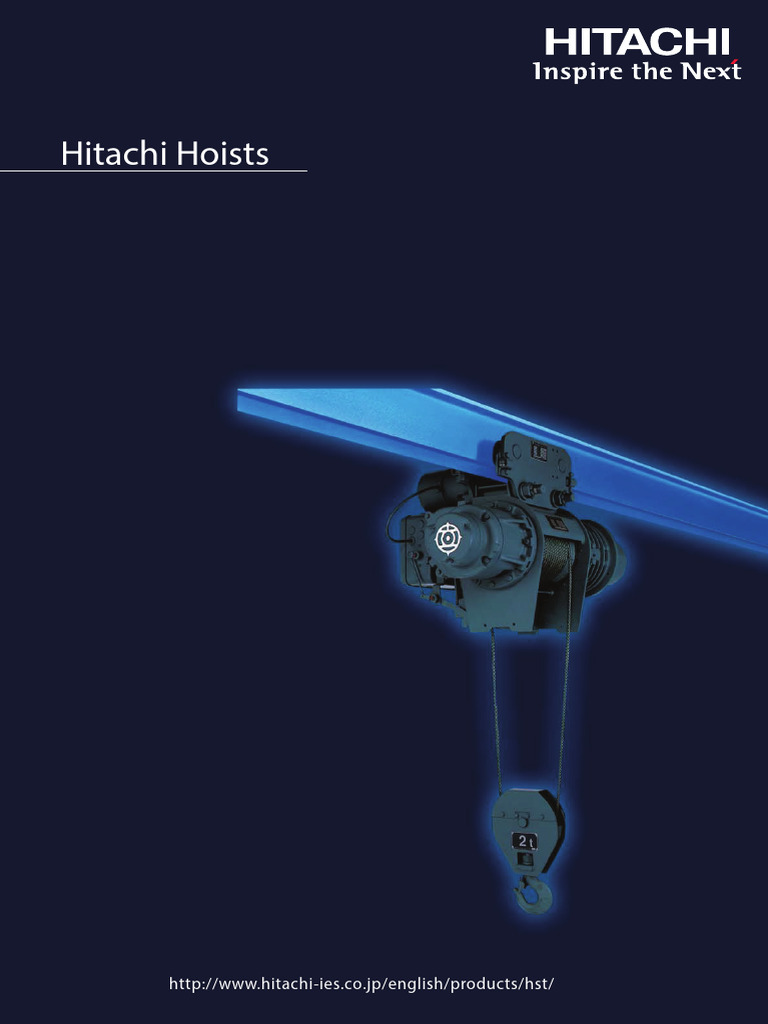 Hitachi Hoist Catalog Overview | PDF