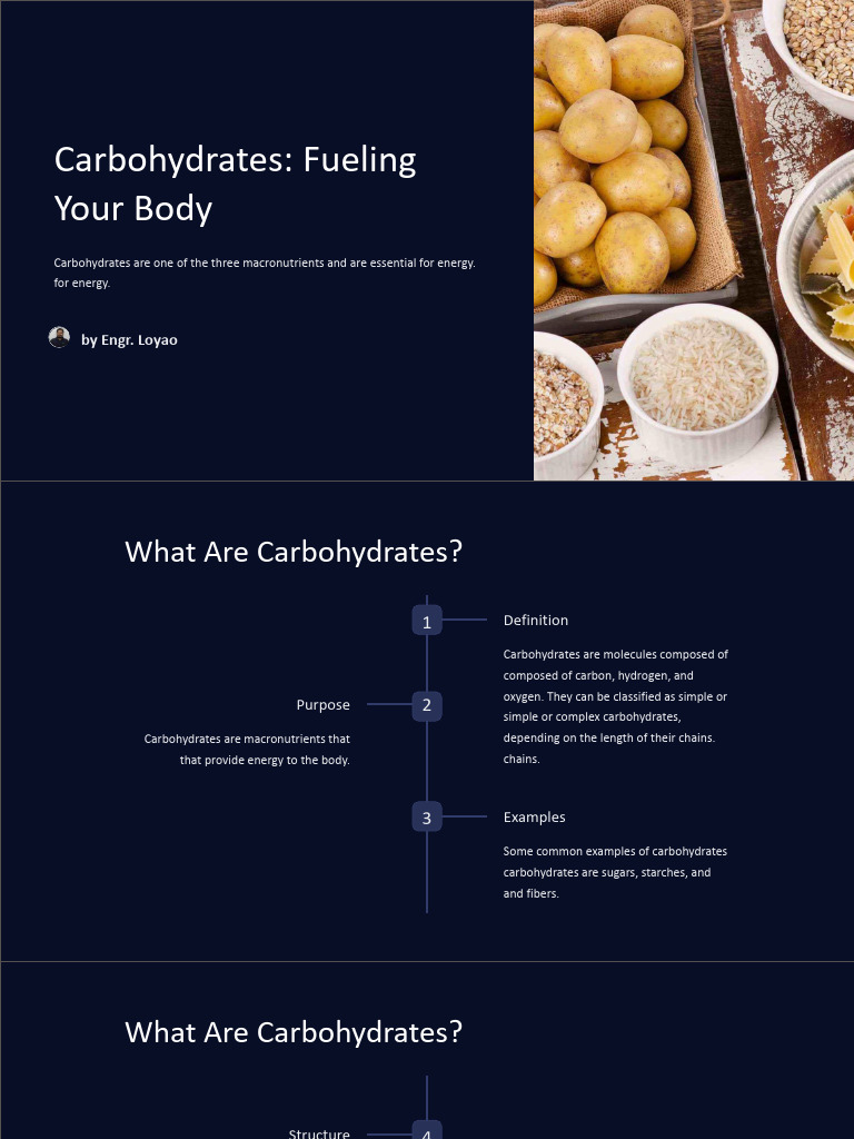 Carbohydrates Fueling Your Body | PDF