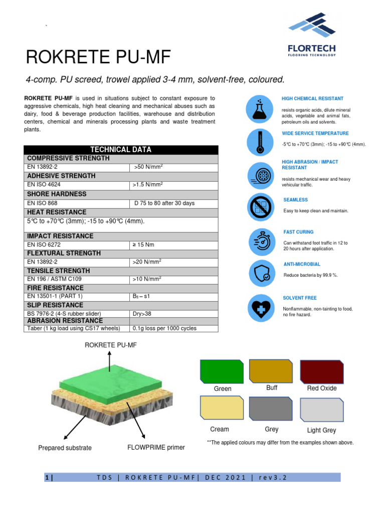 TDS Rokrete Pu-Mf Rev 3.2 | PDF
