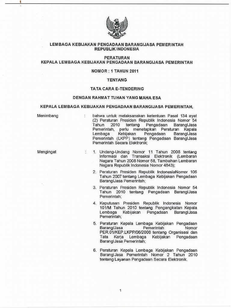 Perka e - Tendering | PDF