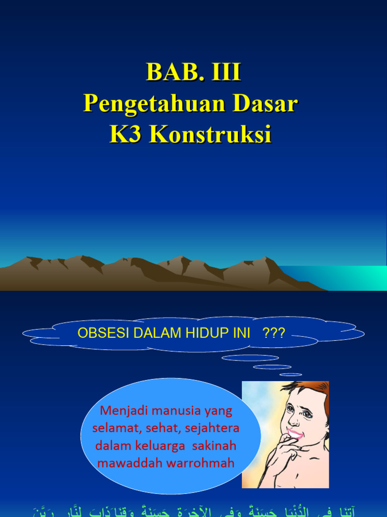 Bab. 3, DASAR - DASAR - K3 - KONSTRUKSI - 260910 | PDF
