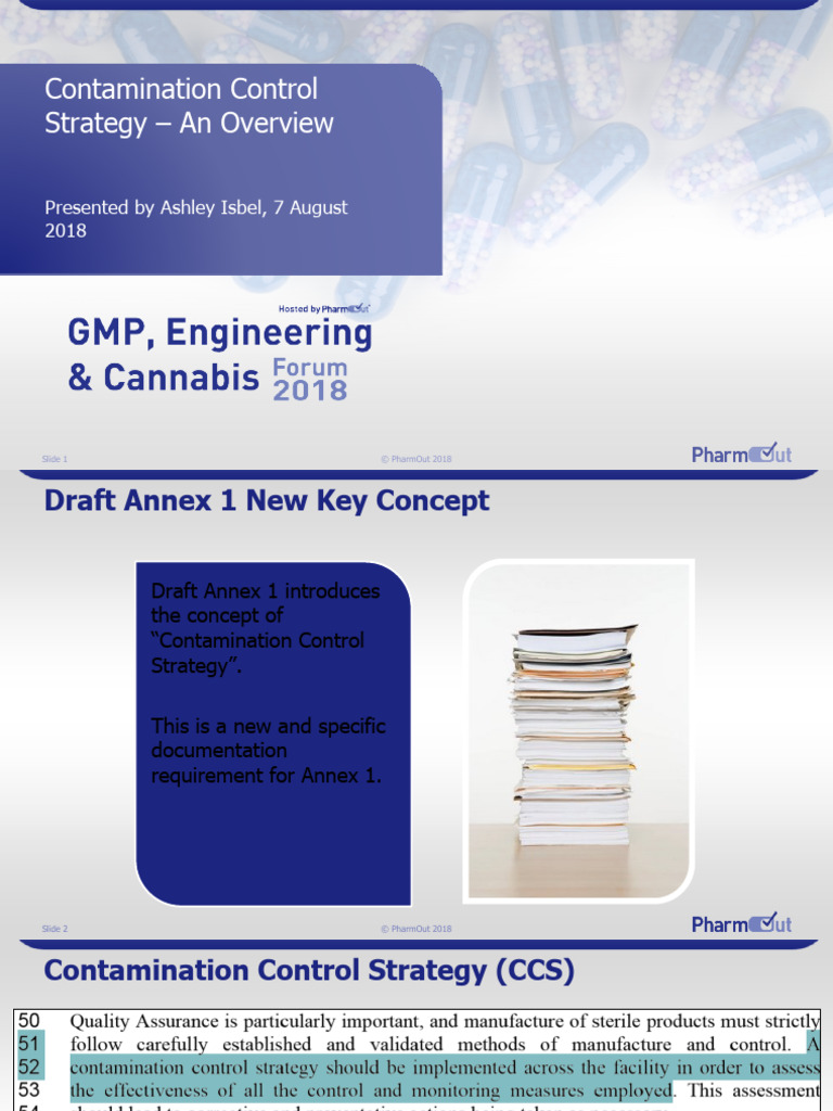 Contamination Control Strategy An Overview Ashley Isbel. Lead ...