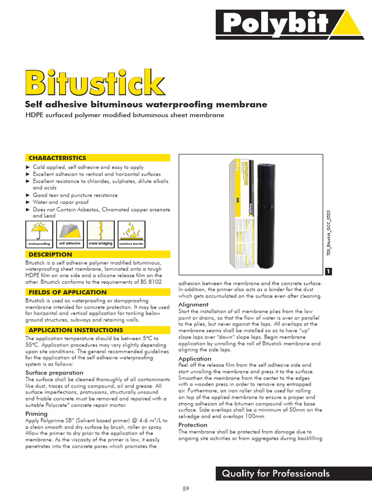 Mea Polybit Tds Polybit Bitustick en Mea | PDF
