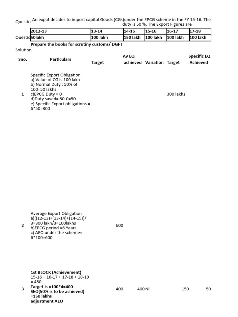 EPCG Numerical Solution | PDF