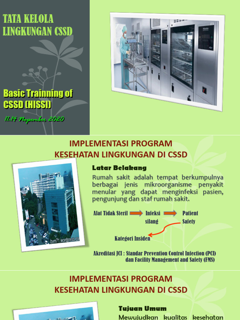 Tata Kelola Lingkungan CSSD | PDF