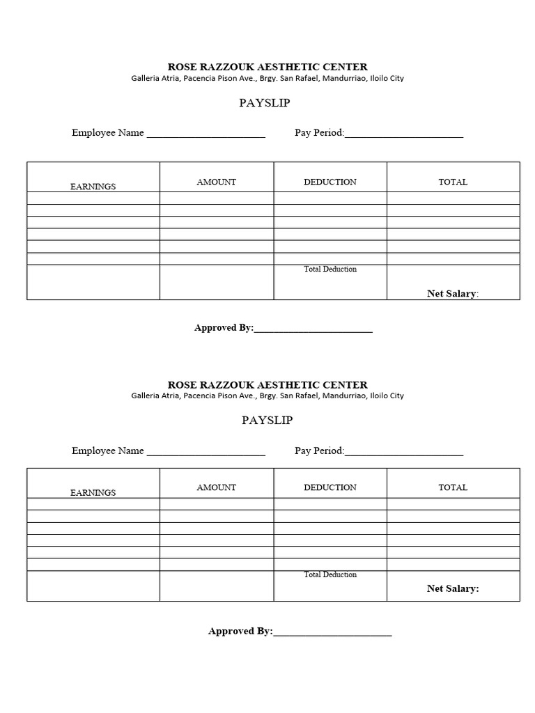 Payslip | PDF | Finance & Money Management