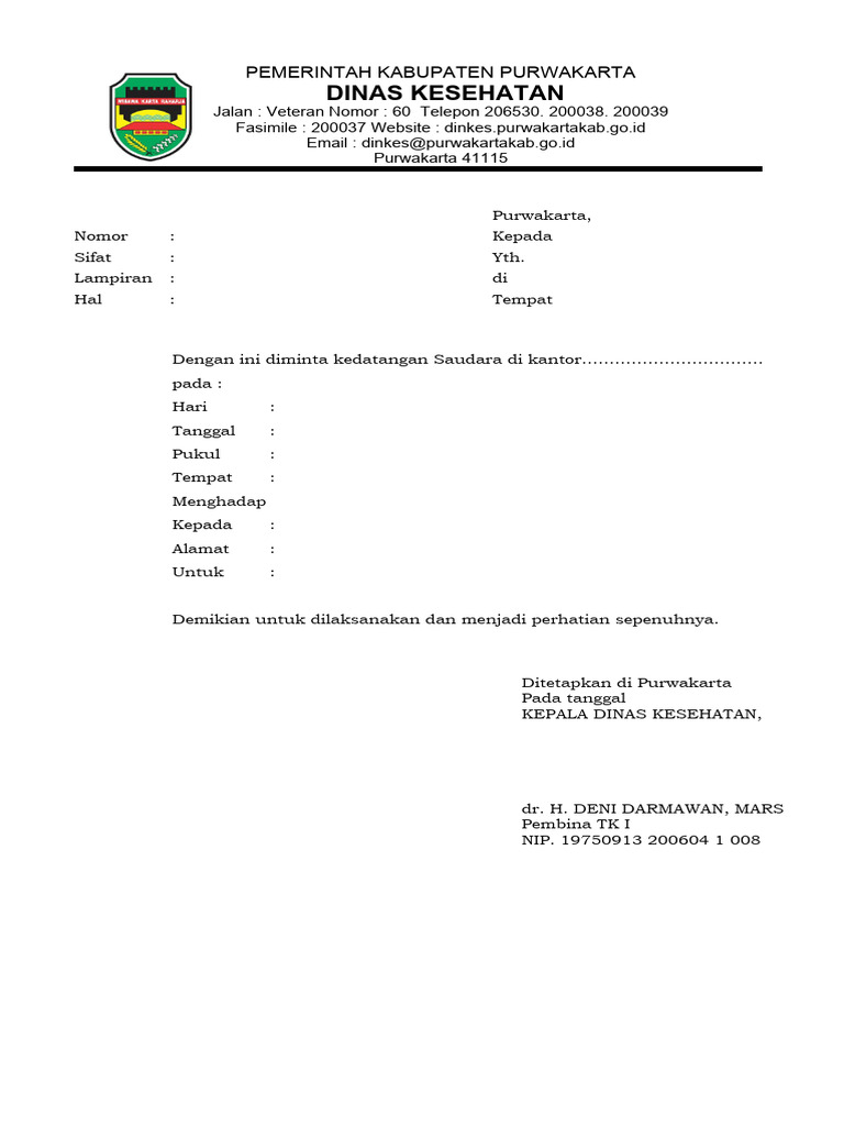 Format Baru Surat Panggilan | PDF