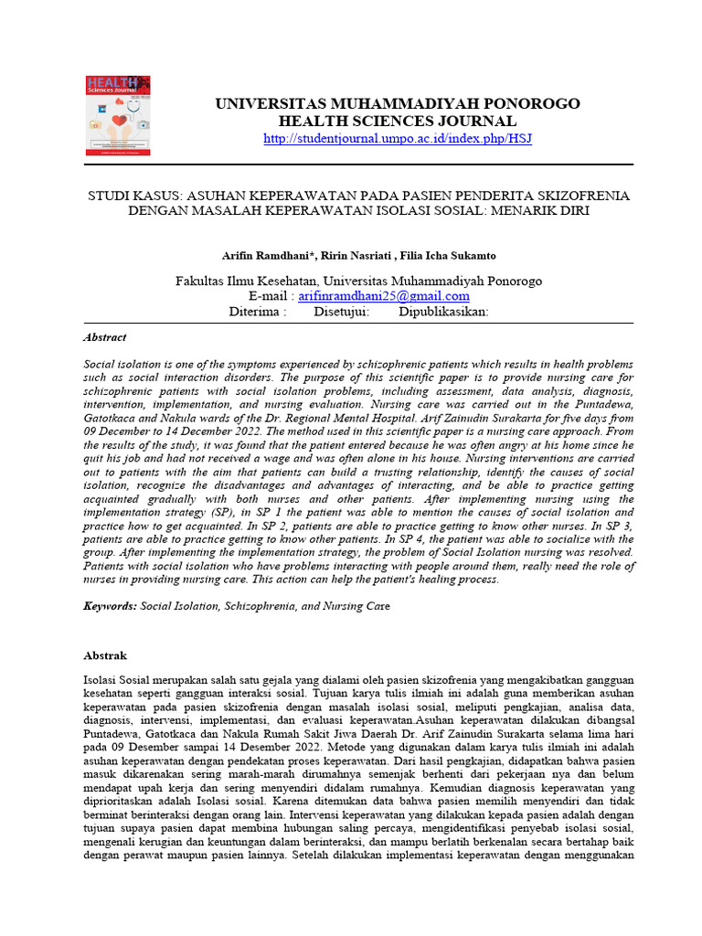 Jurnal Artikel Arifin Ramdhani | PDF | Pengembangan Diri