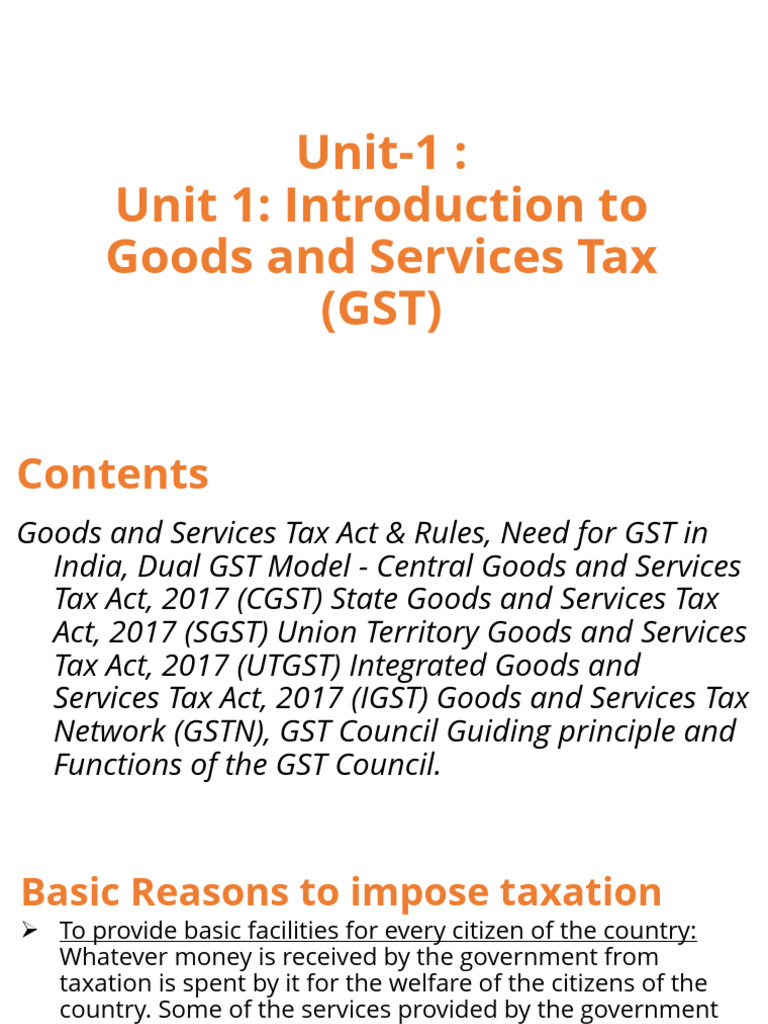 Unit 1 - Introduction To Goods and Services Act | PDF