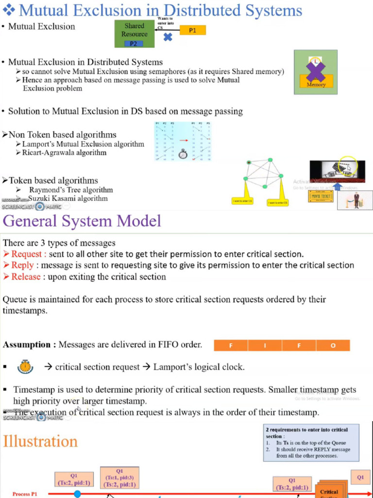 Lamport's Mutual Exclusion Distributed Systems Synchronization | PDF Lamport's Mutual Exclusion Distributed Systems Synchronization | PDF