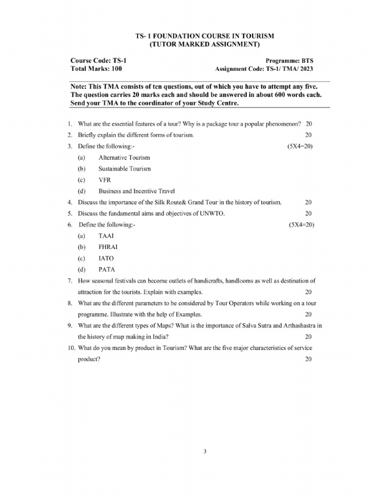 TS - 01 Solved Assignment | PDF