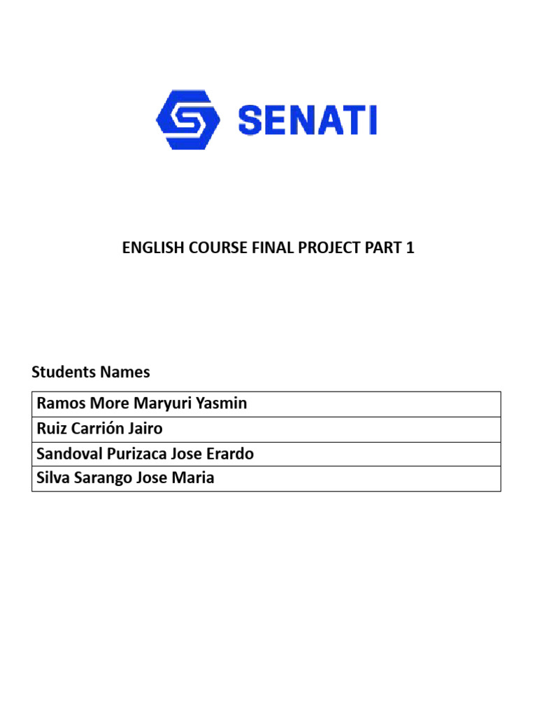 English Course Final Project Part 1 Pdf 