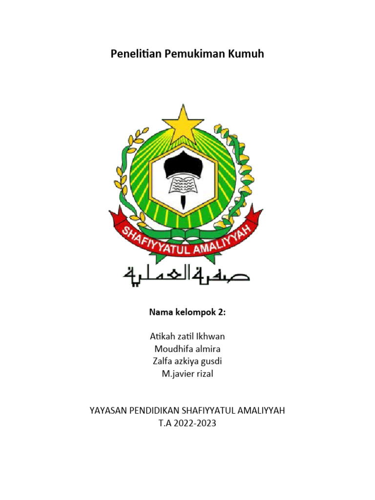 Penelitian Pemukiman Kumuh 2 | PDF