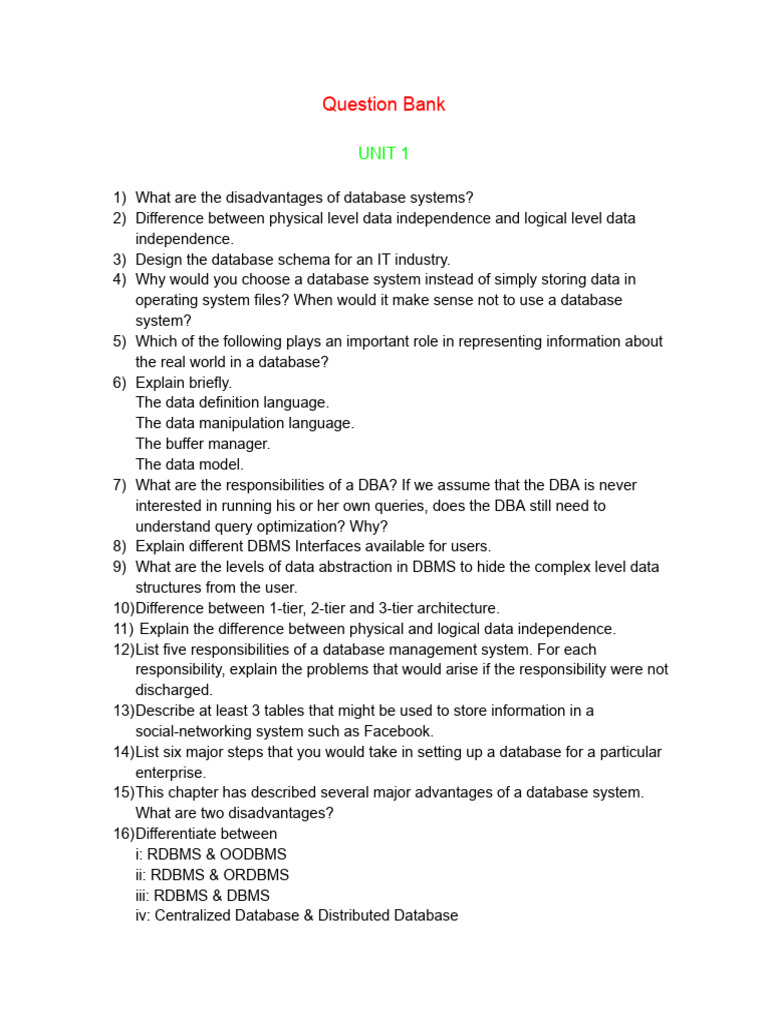 MST Question Bank | PDF