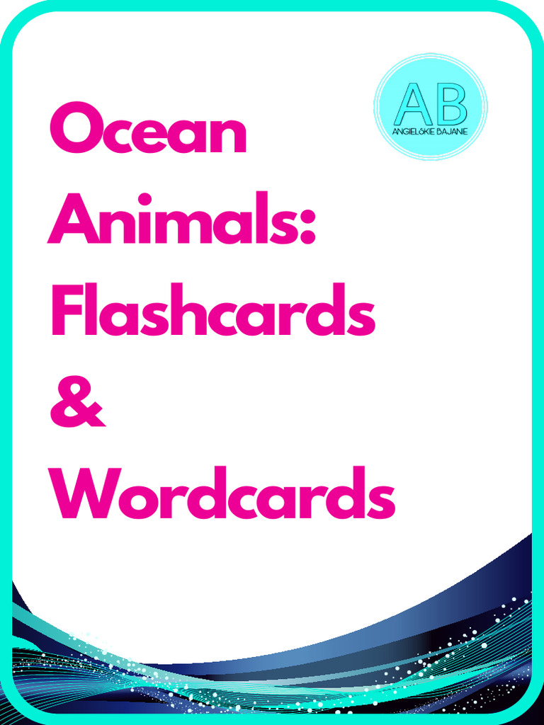 Ocean-Animals-Flashcards-Bajaniowy-Sklep-2020-mer3cm | PDF