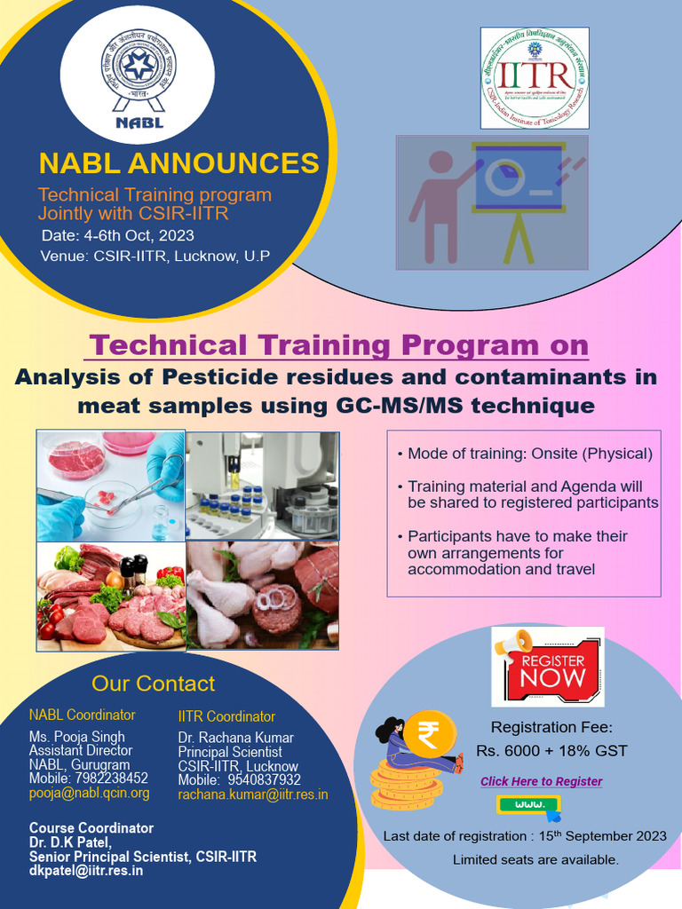 Technical Training Program Jointly With CSIR IITR | PDF