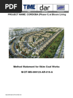 Cementitious Waterproofing Method Statement | PDF | Water | Coating