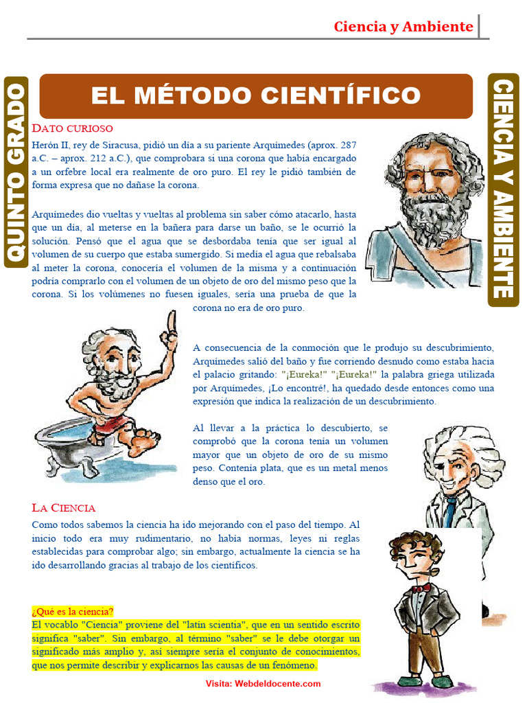 El Método Científico para Quinto Grado de Primaria | PDF
