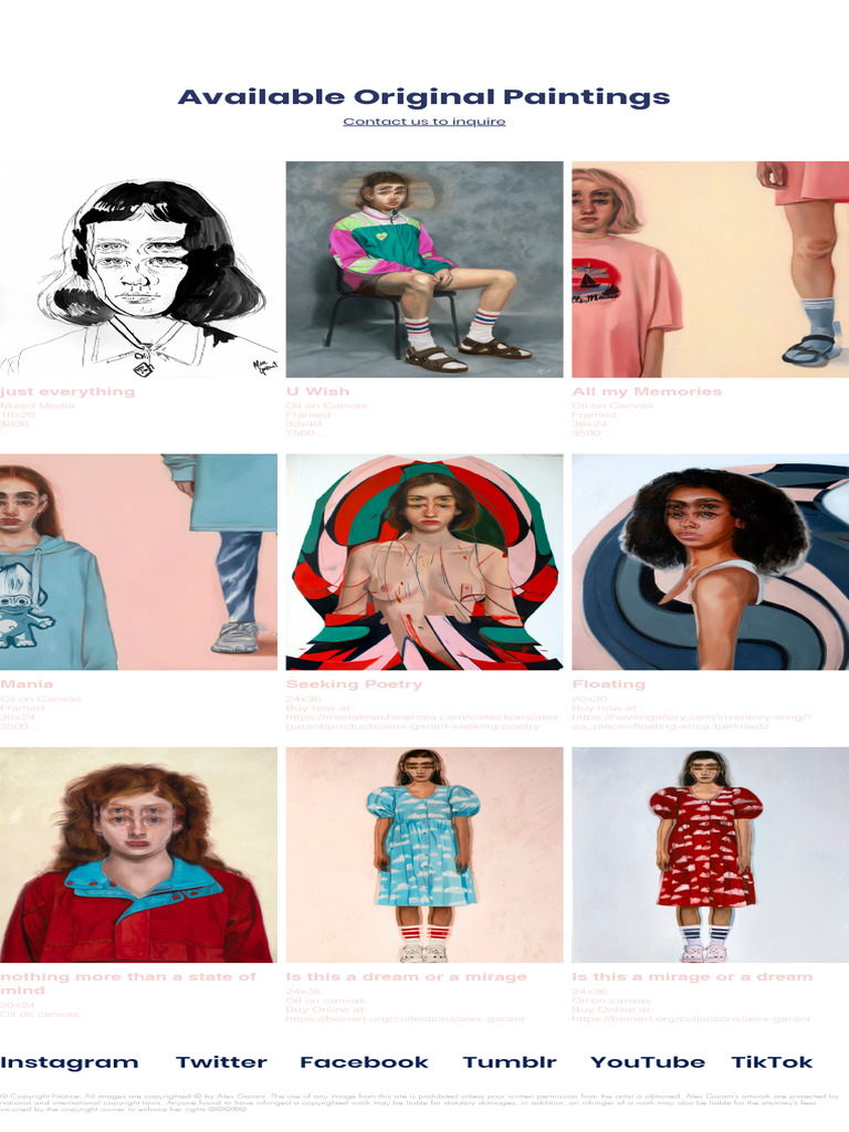 Original Paintings Alex Garant | PDF