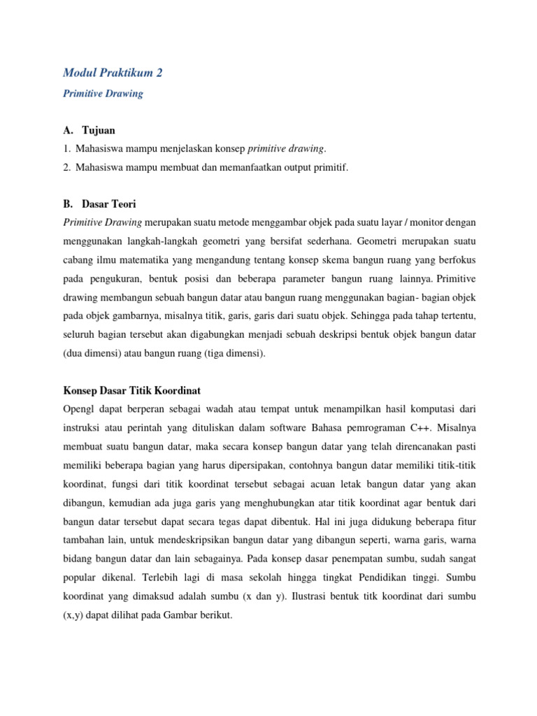 1696160091modul Praktikum 2 - Praktikum Grafika Komputer | PDF