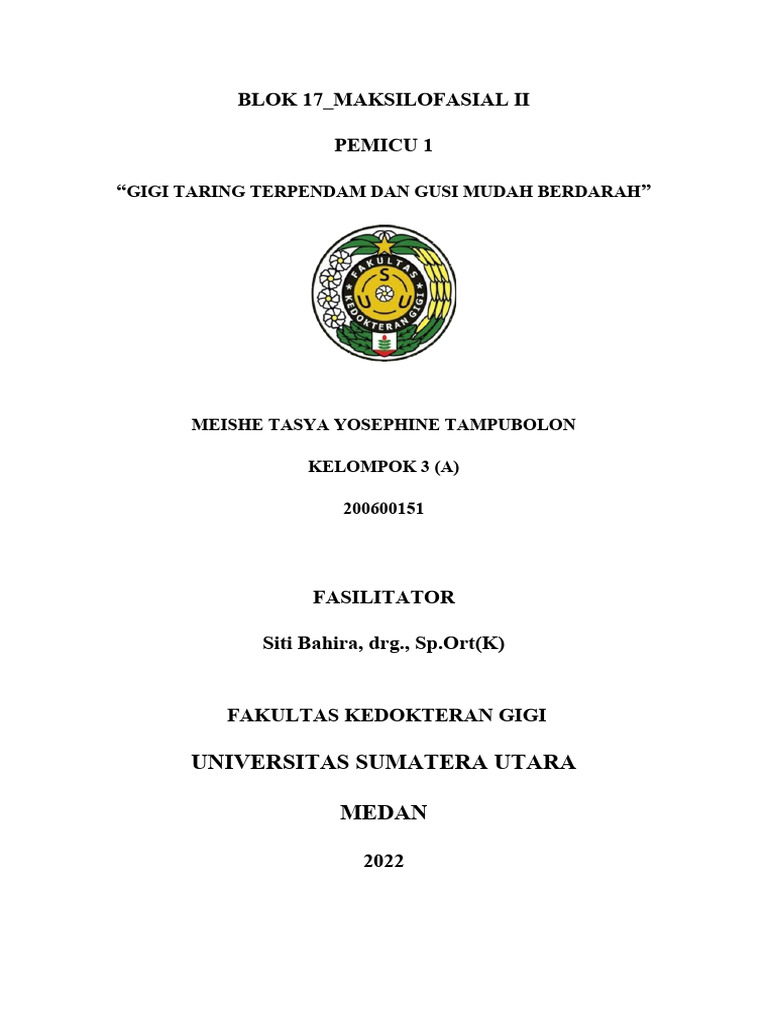 Kelompok 3 Siti Bahira, DRG, SP OrtK 200600151 Meishe Tasya Yosephine | PDF
