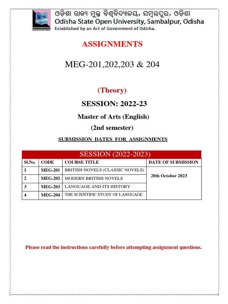 MAEG 2ND SEM Assignments Syllabus 2022 23 | PDF