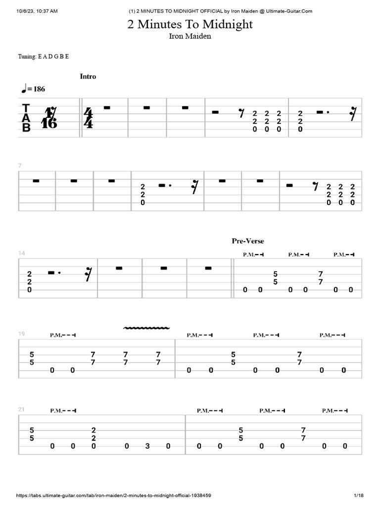 2 Minutes To Midnight Official by Iron Maiden @ | PDF
