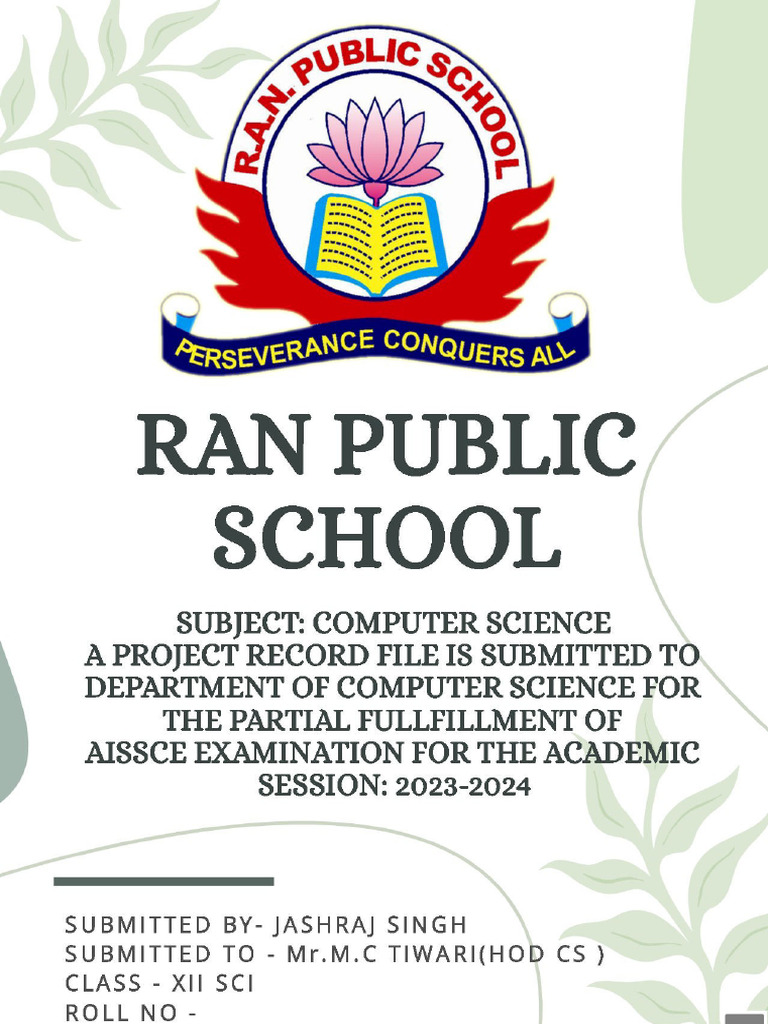 Final Project File JJ | PDF Final Project File JJ | PDF