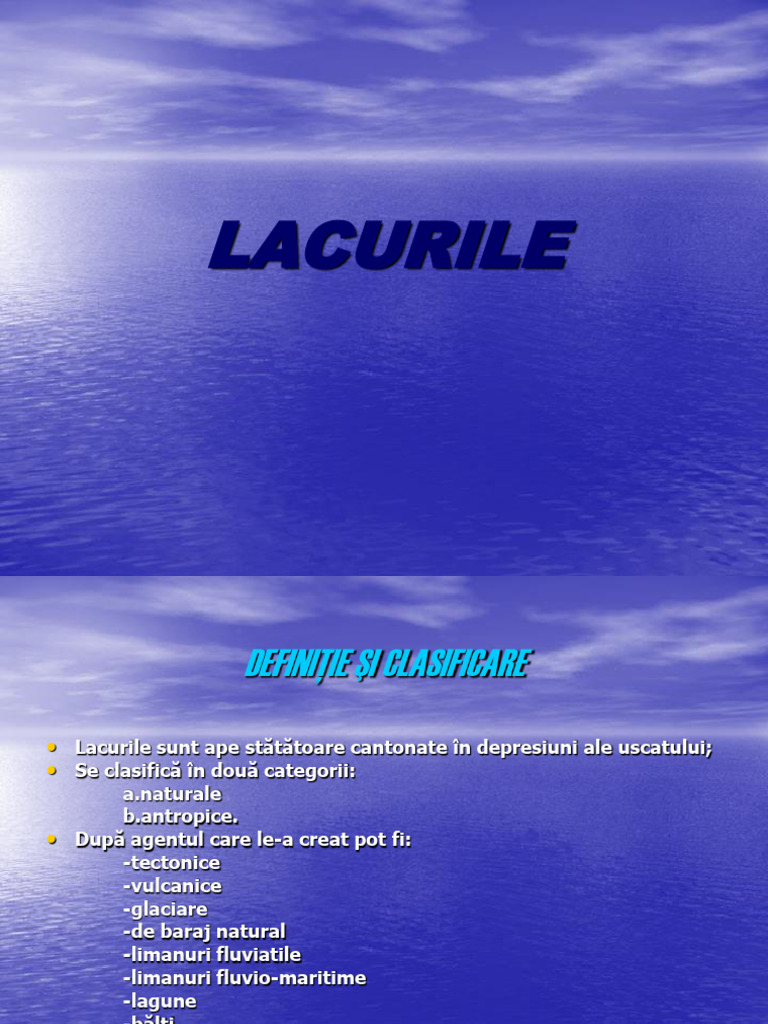 Lacurile Terrei | PDF