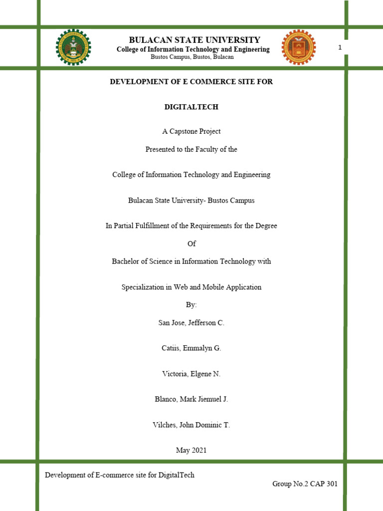 Digitaltech Final Capstone | PDF