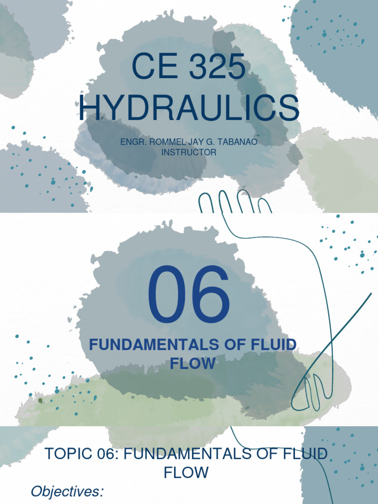 Topic 6 Fundamentals of Fluid Flow | PDF