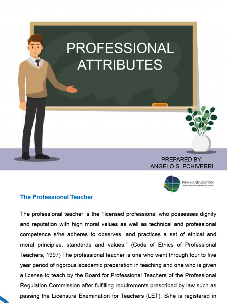 Week16 Professional Attributes. Angelo S.Echiverri | PDF
