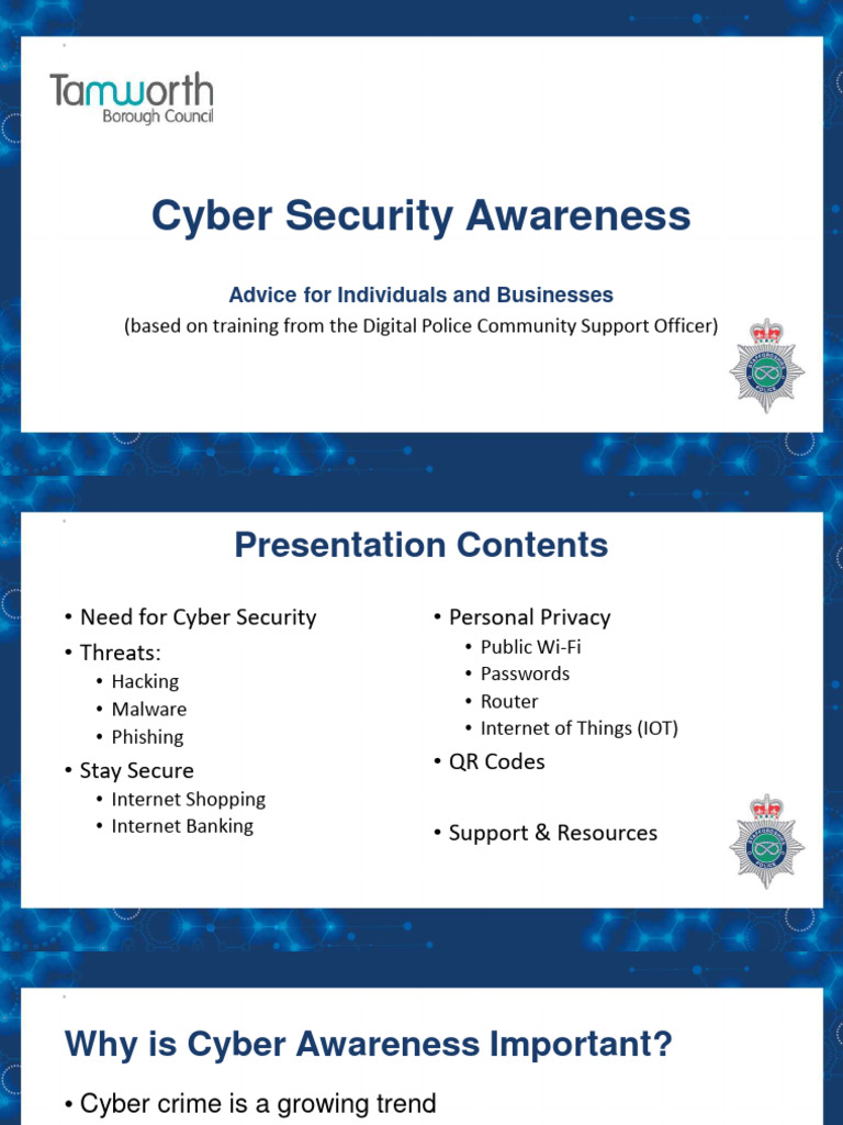 Cyber Security Awareness Presentation | PDF