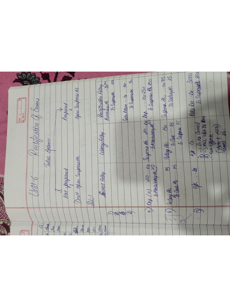 Rectification of Error | PDF