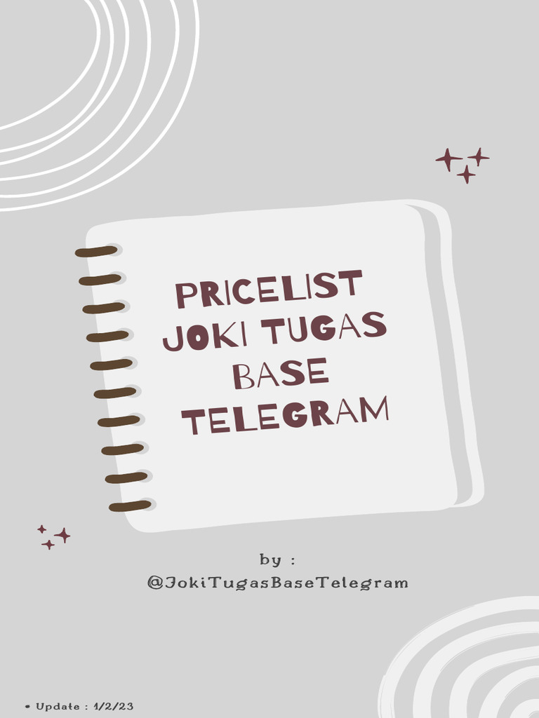 Pricelist Joki Tugas Telegram | PDF