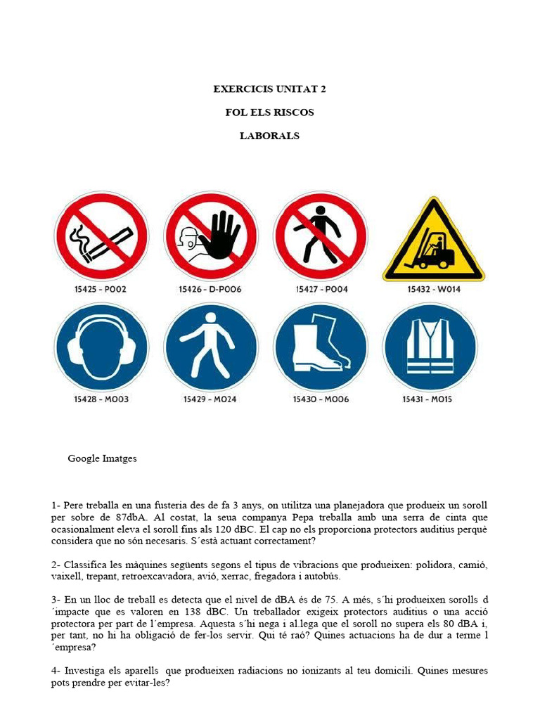 Exercicis Unitat 2 FOL | PDF