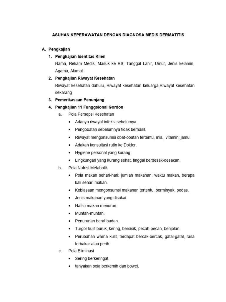 Askep Dermatitis | PDF