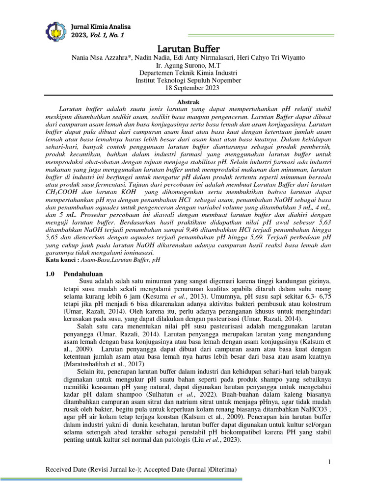7C Larutan Buffer Nania Nisa Azzahra ACC | PDF | Kesehatan Holistik