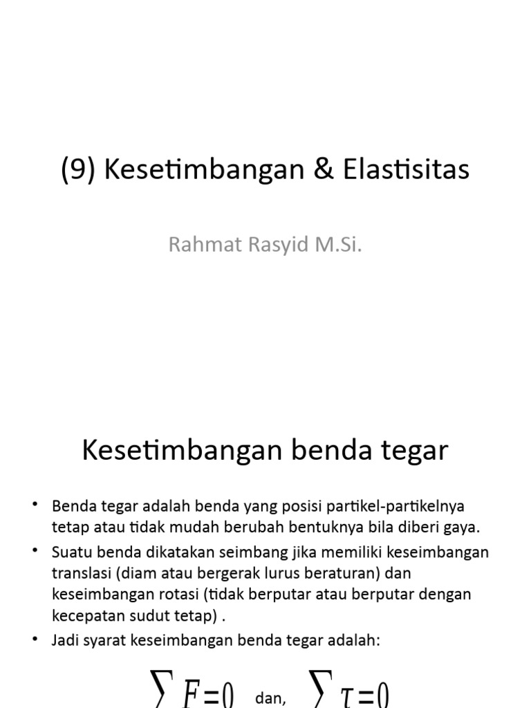 Elastisitas | PDF | Sains & Matematika