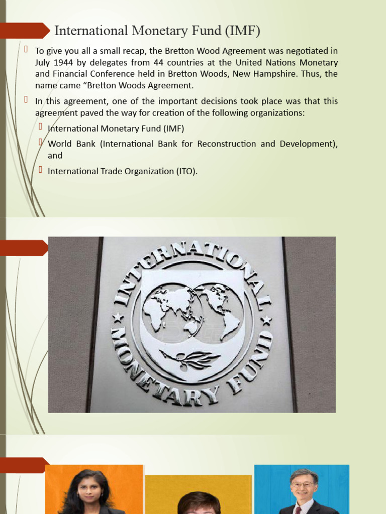 International Monetary Fund (IMF) | PDF