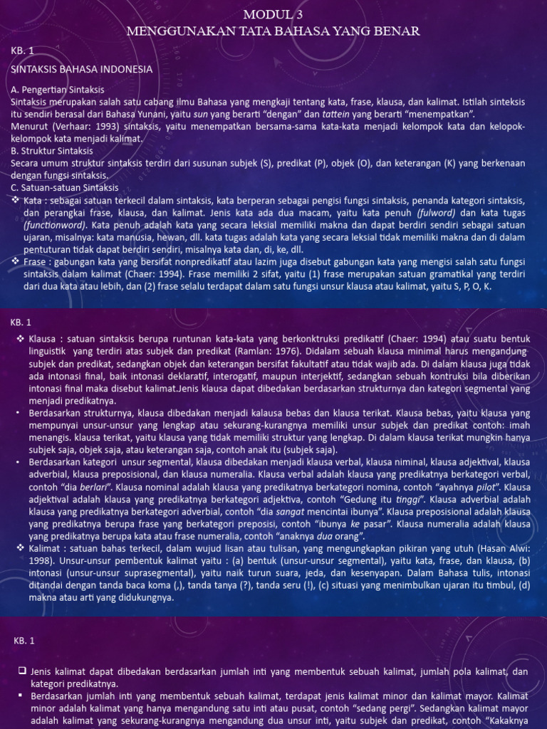 Panduan Sintaksis dan Wacana | PDF | Kajian Bahasa Asing