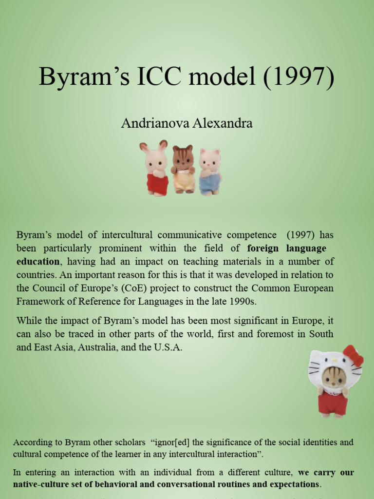 Byram's ICC Model (1997) | PDF