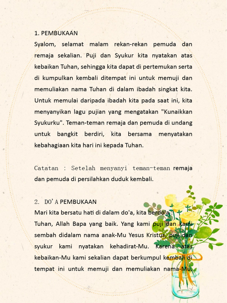 Susunan Ibadah Sprp Pdf